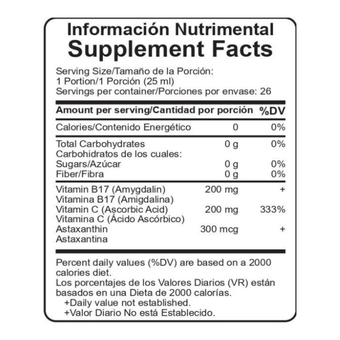Vitamina B17 Extracto de Semilla de Chabacano, Amigdalina, Laetrile ...